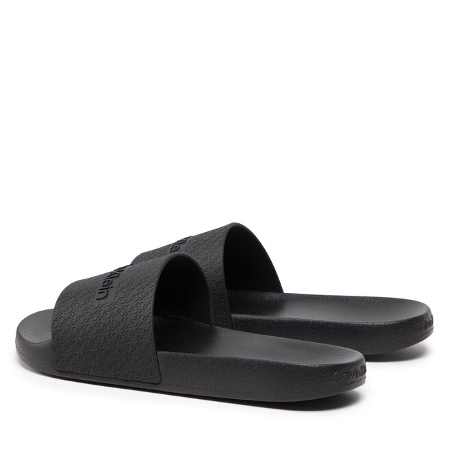 Chanclas Calvin Klein Pool Slide Nano Ck Mono Hw Hw Ck Black Bax