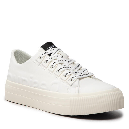 Sneakers Desigual Street Half Logo 22WSKP37 Alb | epantofi.ro