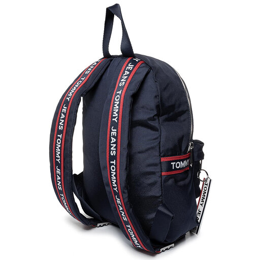 Rucksack Tommy Jeans Tjw Logo Tape Mi Backpack Nylon AW0AW07638 Dunkelblau eschuhe