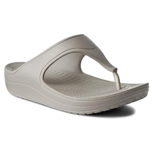 Chancletas Crocs Sloane Platform Flip W 200486 Platinum | zapatos.es