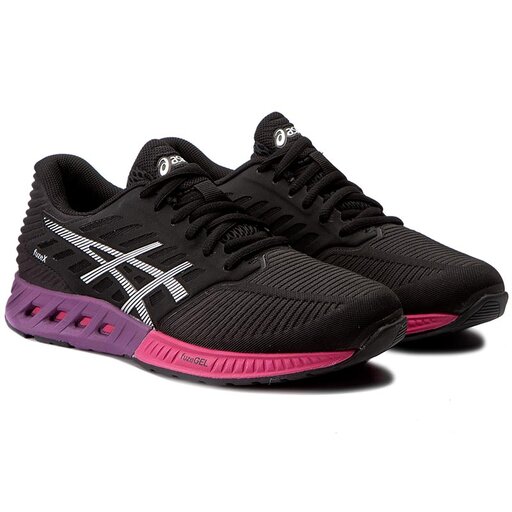 Laufschuhe Asics FuzeX T689N Schwarz eschuhe