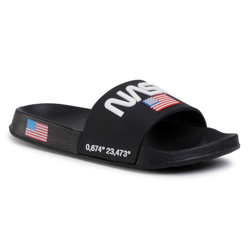 Klapki Nasa 29919NA044-02-K Czarny | eobuwie.com.pl