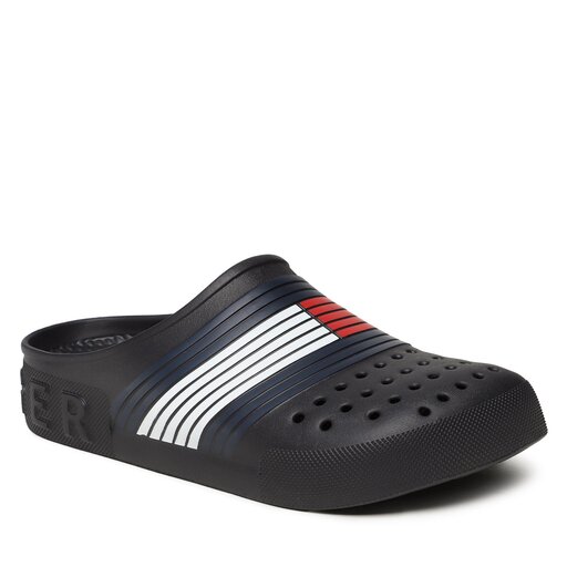 Pantoletten Tommy Hilfiger Comfortable Eva Hilfiger Mule FM0FM04467 Dunkelblau eschuhe