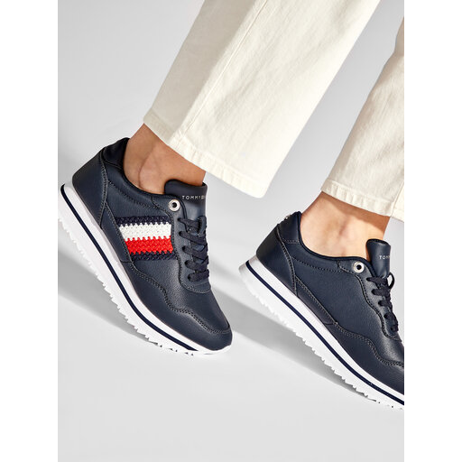Sneakers Tommy Hilfiger Corporate Lifestyle Sneaker FW0FW06491 Dunkelblau eschuhe