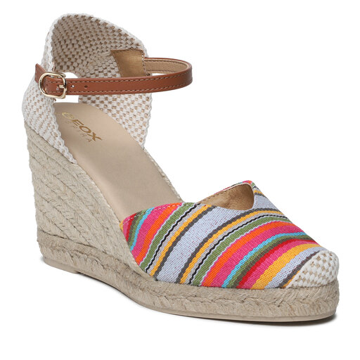 Sandale Geox D Gelsa D35TPA01143C0G5F Multicolor/Camel | epantofi.ro