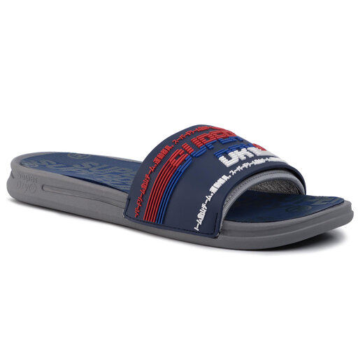 Παντόφλες Superdry Crewe Racer Slide MF300006A Grey 05Q | epapoutsia.gr