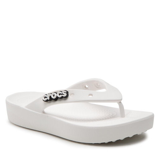 Chancletas Crocs Classic Platform Flip W 207714 White • Www.zapatos.es