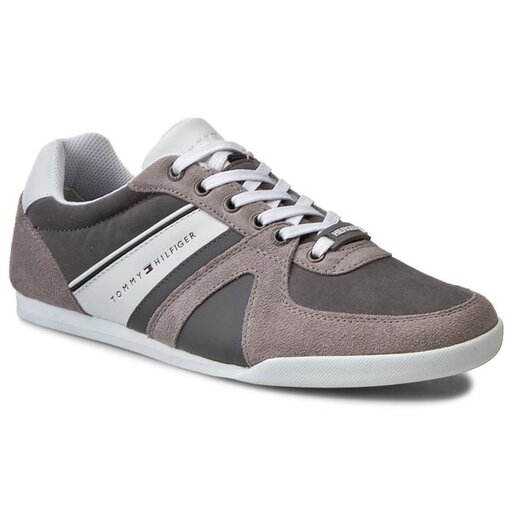 Półbuty Tommy Hilfiger Riley 2C FM56821103 Szary | eobuwie.com.pl