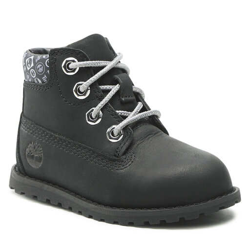 Trappers Timberland Pokey Pine 6in Boot TB0A2N2R015 Black Nubuck W ...