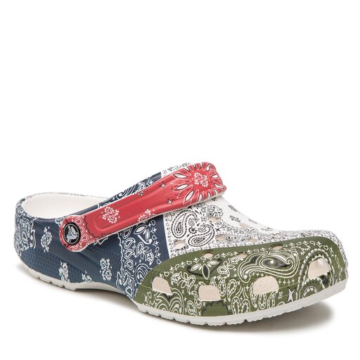 Şlapi Crocs Classic Bandana Clog 206871 Alb | epantofi.ro