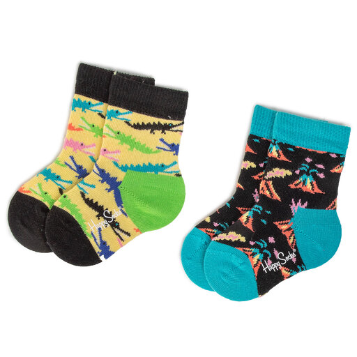 2er-Set hohe Kindersocken Happy Socks KVLC02-9300 Bunt | eschuhe.de