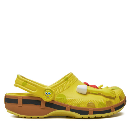 Klapki Crocs Spongebob Classic Clog 209824 Żółty | eobuwie.com.pl