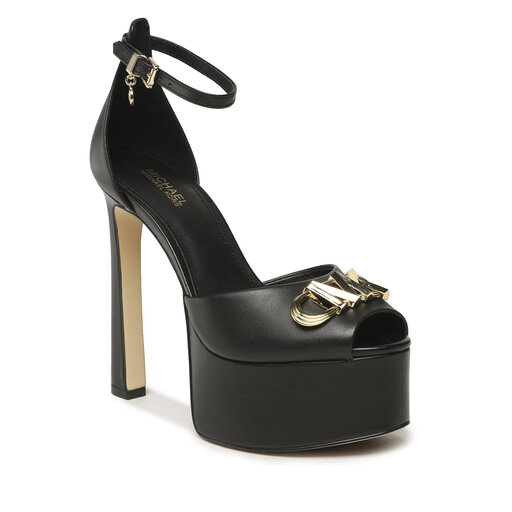 Sandales Michael Michael Kors Martina Peep Toe Pump 40s3mthp2l Noir