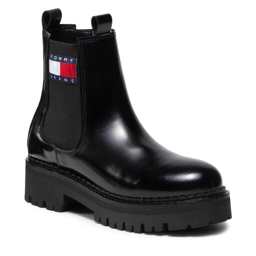 Botine Tommy Jeans Urban Tommy Jeans Chelsea Boot EN0EN01540 Negru ...