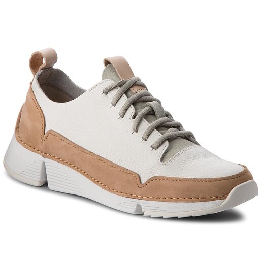 Sneakers Clarks Tri Spark. 261353304 White Leather | eschuhe.de