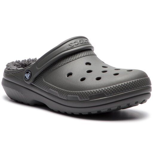 Παντόφλες Crocs Classic Lined Clog 203591 Slate Grey/Smoke | epapoutsia.gr