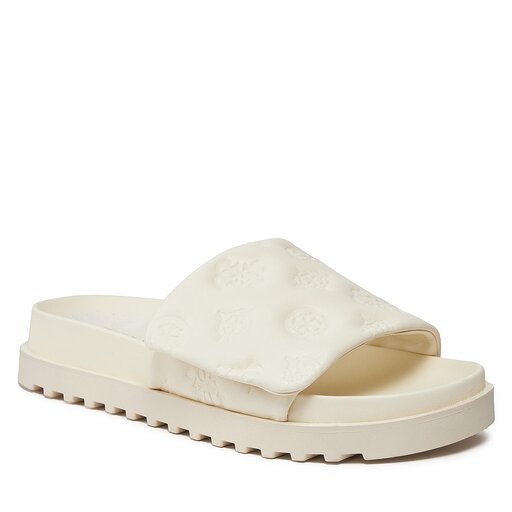 Şlapi Guess Fabio FLJFAB FAL19 IVORY | epantofi.ro