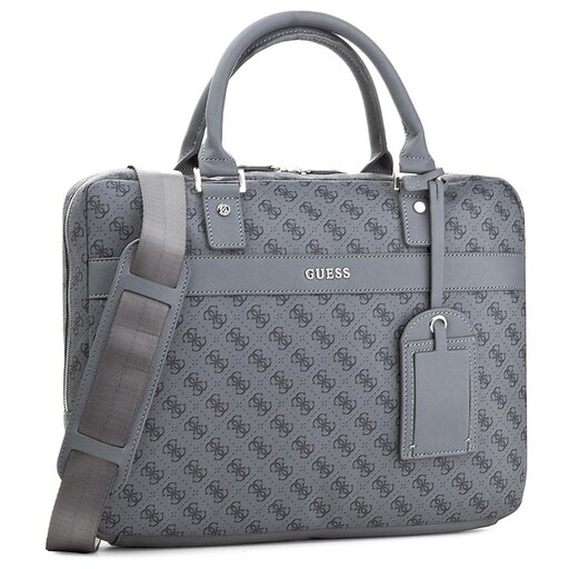 Laptoptasche Guess Uptown Logo HM6210 POL74 Grau | eschuhe.de