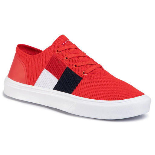 Sneakers Tommy Hilfiger Lightweight Knit Flag Sneaker FM0FM02545 Rot eschuhe