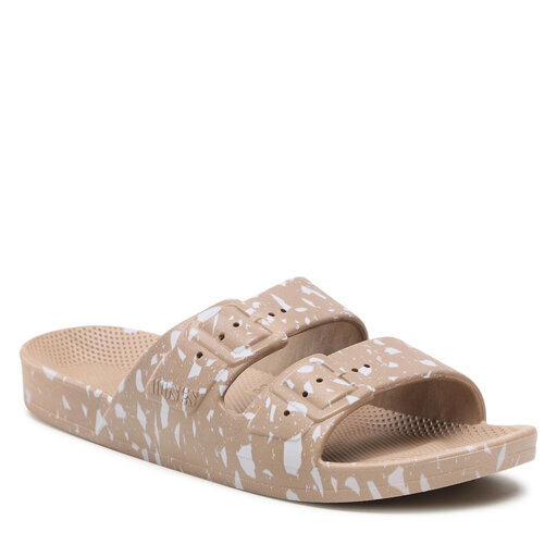 Şlapi Freedom Moses White Terazzo Bej | epantofi.ro