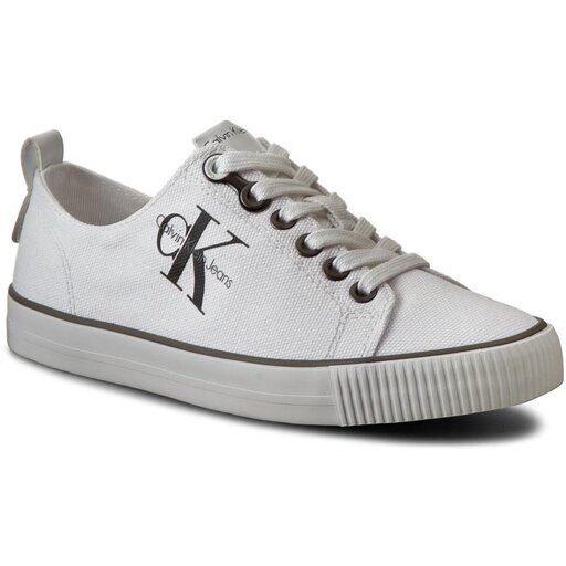 Πάνινα παπούτσια Calvin Klein Jeans Dora R3556 White | epapoutsia.gr