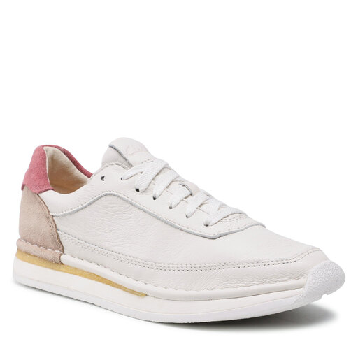 Sneakersy Clarks CraftRun Lace 261612674 Biały | eobuwie.com.pl