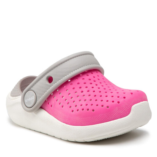 Παντόφλες Crocs Literide Clog K 205964 Electric Pink/White | epapoutsia.gr
