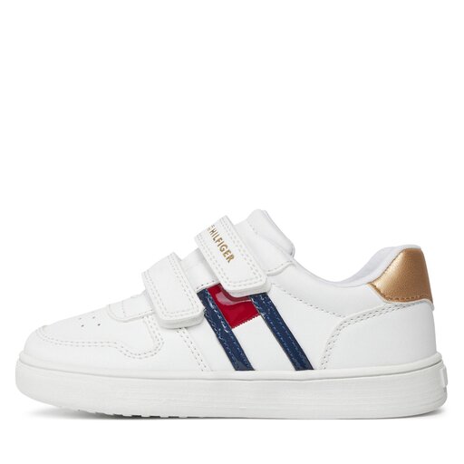 Sneakers Tommy Hilfiger Flag Low Cut Velcro Sneaker T1A9 32956 1355 S WeiB eschuhe