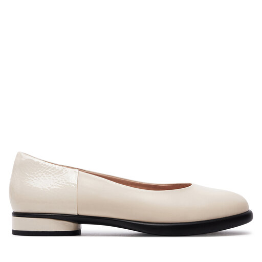 Baleriny ECCO 22230301378 Beżowy | eobuwie.com.pl