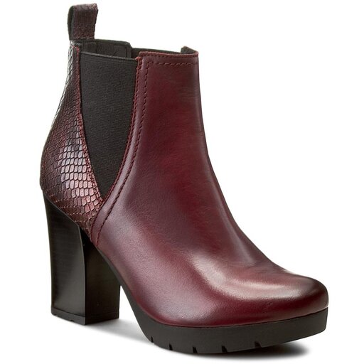 Botki Lasocki EWA-02 Bordowy | eobuwie.com.pl
