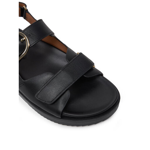 Sandalen Tommy Hilfiger Leather Sporty Sandal FW0FW08799 Schwarz