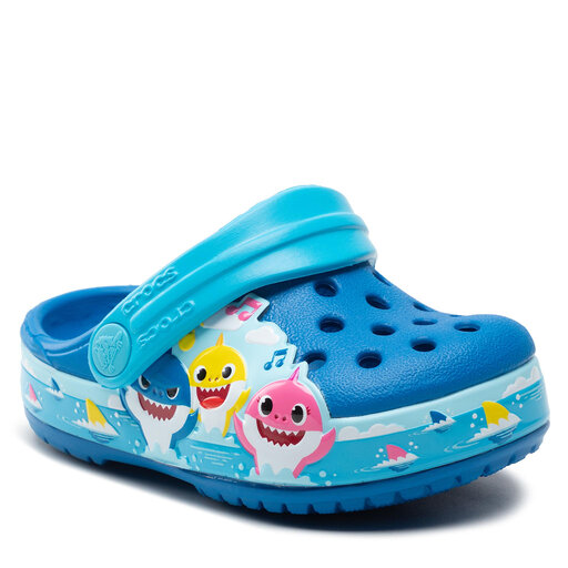 Șlapi Crocs Crocsflbaby Shark Band Clog T 207066 Bright Cobalt ...