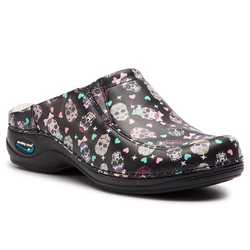 Klapki Nursing Care Paris WG4F22 Czarny | eobuwie.com.pl