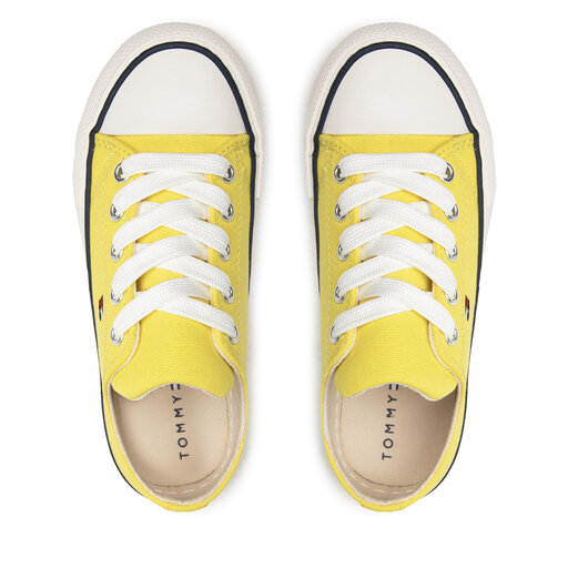 Sneakers aus Stoff Tommy Hilfiger Low Cut Lace Up Sneaker T3A4 32118 0890 M Gelb