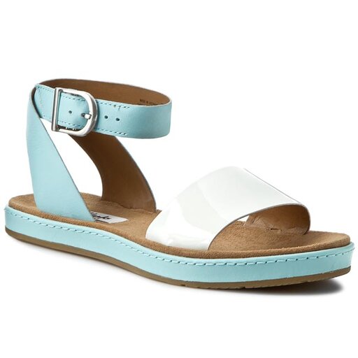 Sandały Clarks Romantic Moon 261177514 Niebieski | eobuwie.com.pl
