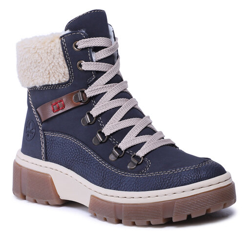Botine Rieker X8638-14 Blau | epantofi.ro