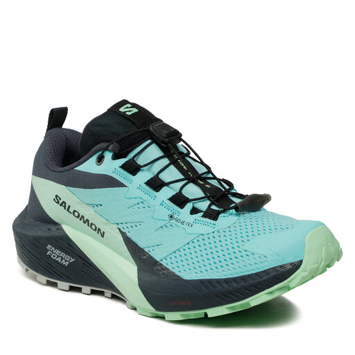 Buty Salomon Sense Ride 5 Gore-Tex L47216000 Blue Radiance/Green Ash ...