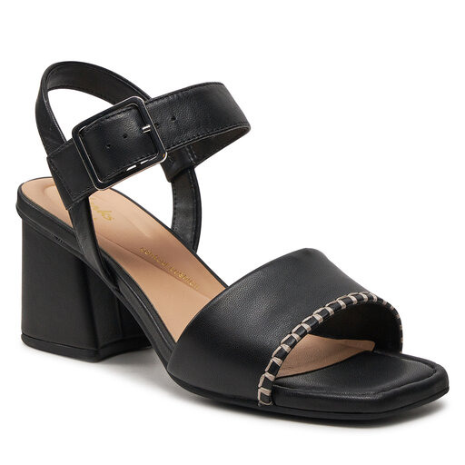 Sandały Clarks Siara65 Buckle 26176341 Black Leather | eobuwie.com.pl
