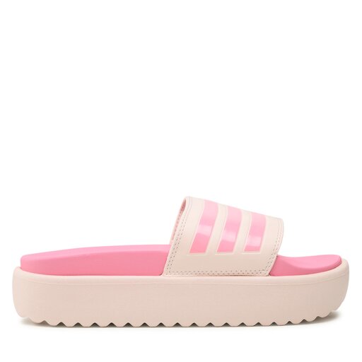 Klapki adidas Adilette Platform HP9409 Pink/Beige | eobuwie.com.pl