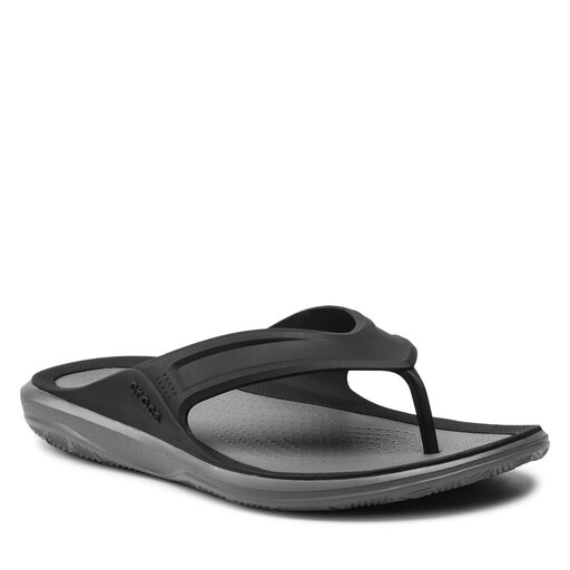 Zehentrenner Crocs Swiftwater Wave Flip M 206242 Black/Slate Grey ...