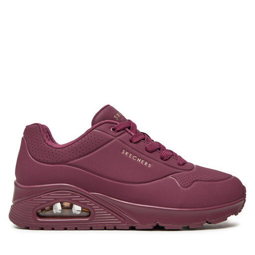 Sneakersy Skechers Uno Stand On Air 73690/PLUM Bordowy | eobuwie.com.pl