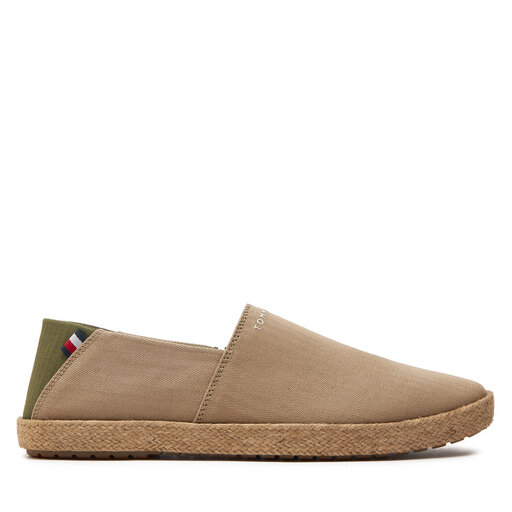 Espadrilles Tommy Hilfiger Hilfiger Espadrille Core Textile FM0FM04981 Beige eschuhe