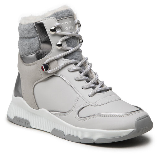 Stiefeletten Tommy Hilfiger Th Outdoor Bootie FW0FW06074 Grau eschuhe