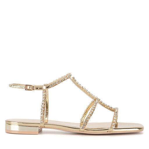 Ženske ravne sandale - Prirodna koža/-Pokrivena tvorivom • ecipele.hr