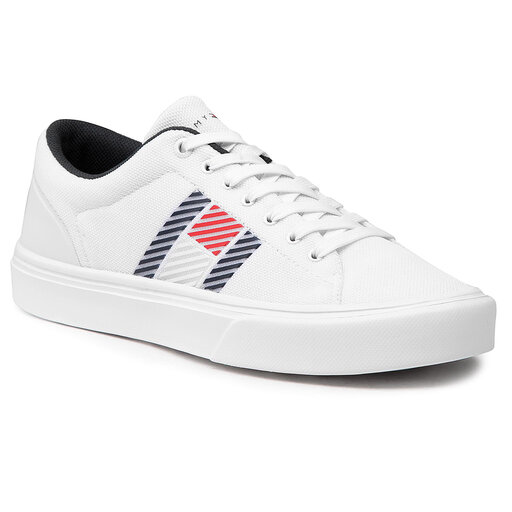 Sneakers Tommy Hilfiger Lightweight Stripes Knit Sneaker FM0FM03400 WeiB eschuhe