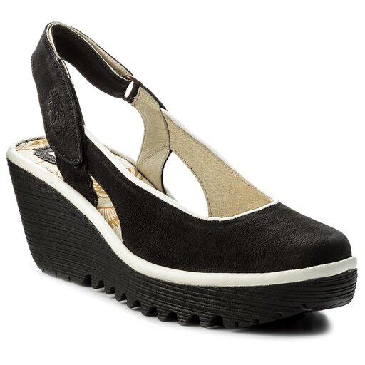 Sandale Fly London Yipifly P500831000 Black/Offwhite | epantofi.ro