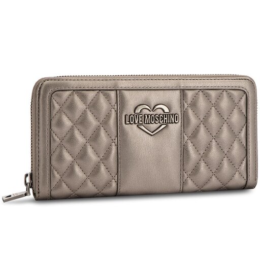 Duży Portfel Damski LOVE MOSCHINO JC5512PP16LB0910 Peltro | eobuwie.com.pl