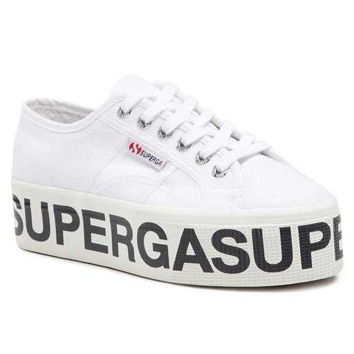 Teniși Superga 2790 Platform Lettering S7117DW White 901 | epantofi.ro