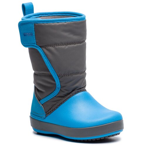Cizme de zăpadă Crocs Logepoint Snow Boot K 204660 Albastru | epantofi.ro