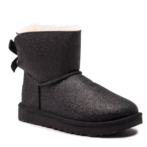 Bottes de neige Ugg W Mini Bailey Bow Sparkle 1100053 Noir chaussures